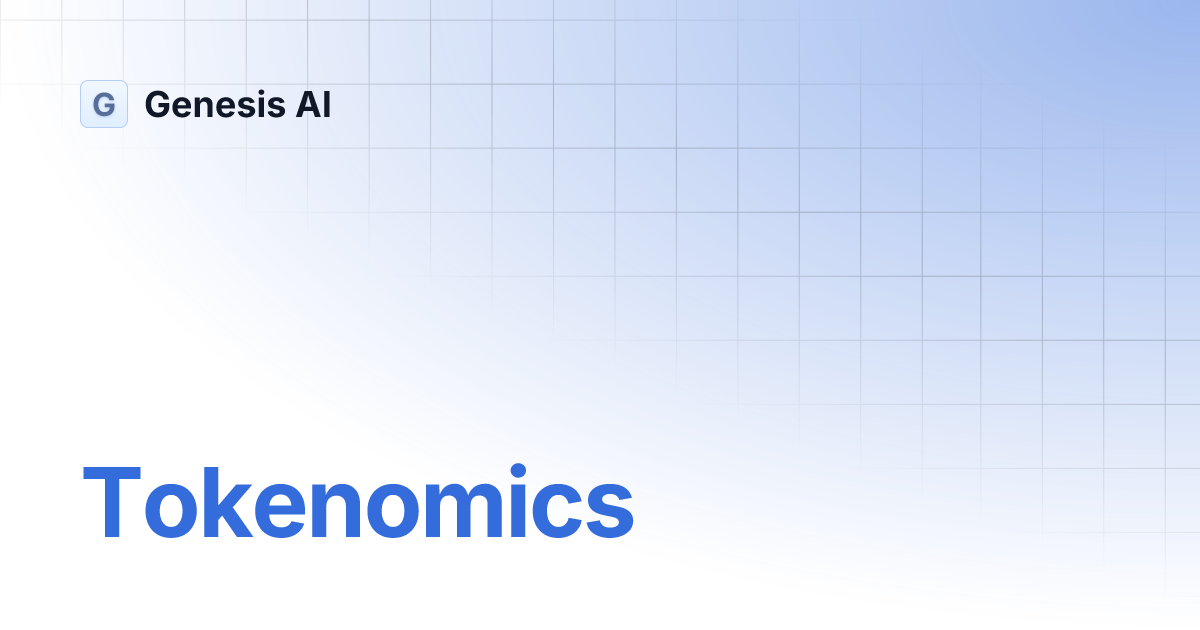 Tokenomics | Genesis AI